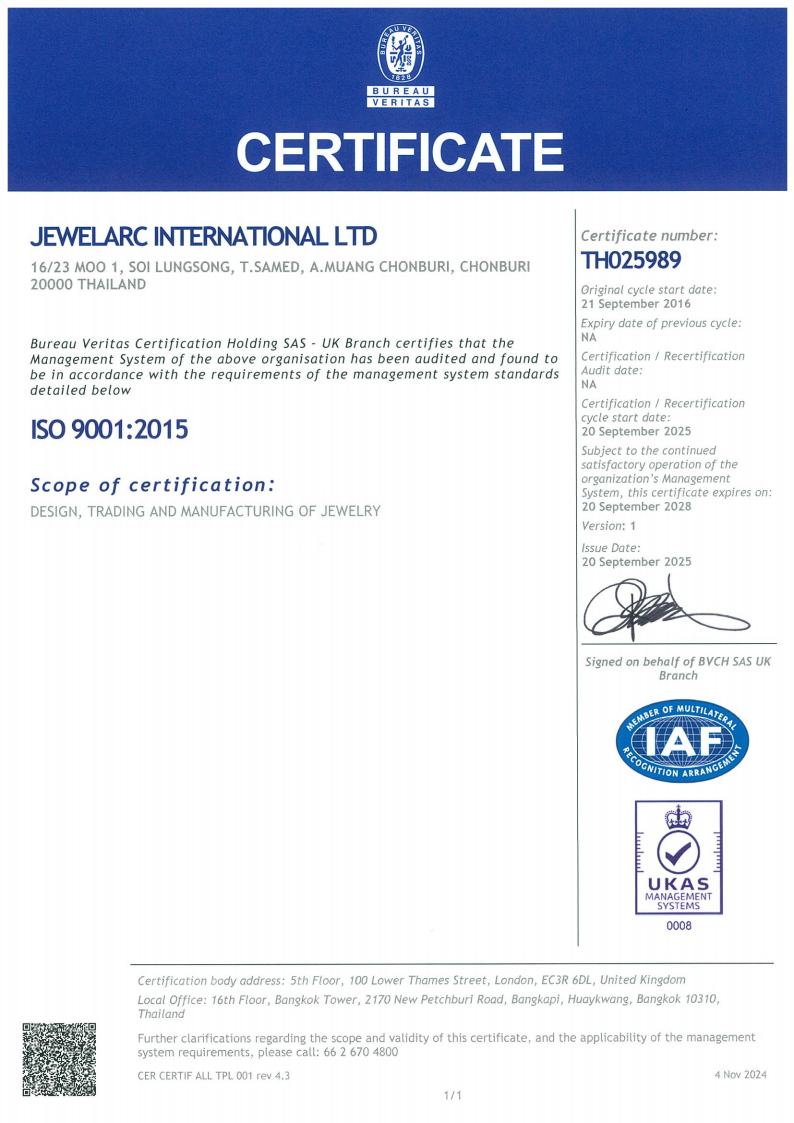 Certifications | Jewelarc